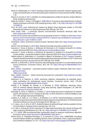 Effective classification of android malware families through dynamic features and neural ...