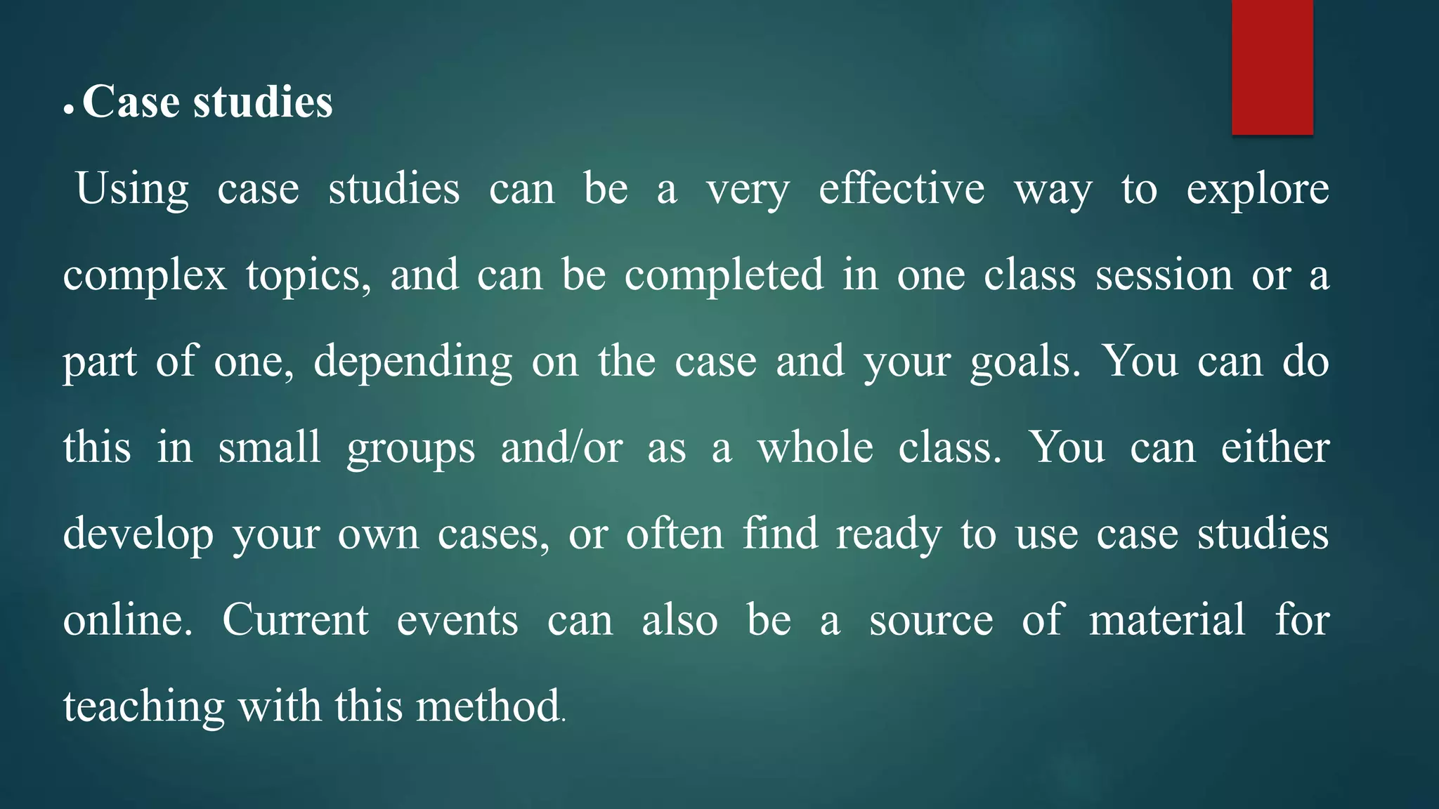 Effective classroom learning activities | PPTX