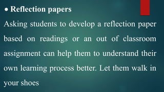 Effective classroom learning activities | PPTX