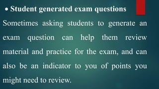 Effective classroom learning activities | PPTX