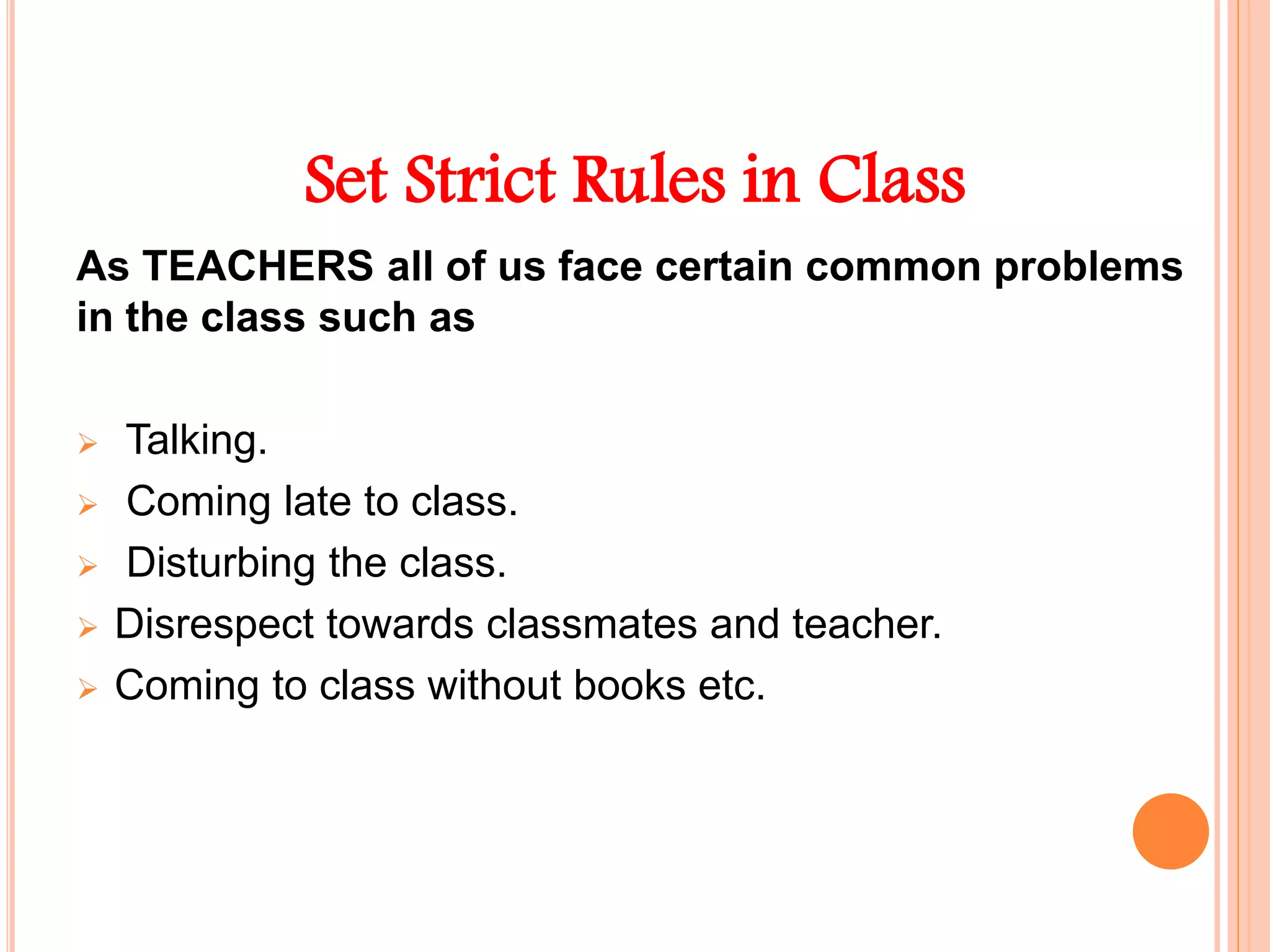 Effective Classroom Management | PPTX