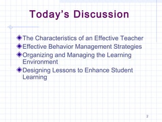 Effective classroom management | PPT