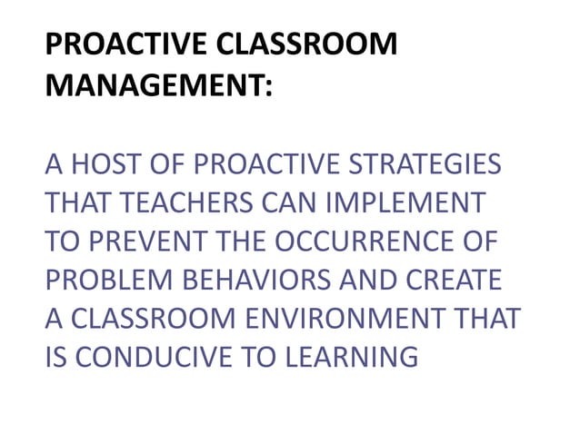 Effective Classroom Management.pptx with escalation strategies | PPT