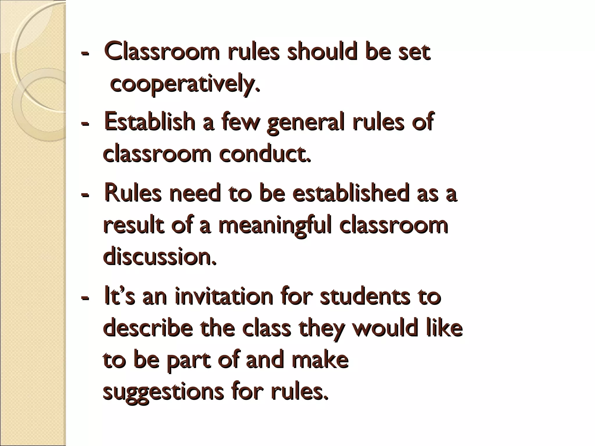 Effective Classroom Management 30 slides | PPT