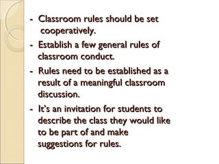 Effective Classroom Management 30 slides | PPT