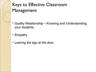 Effective Classroom Management | PPT