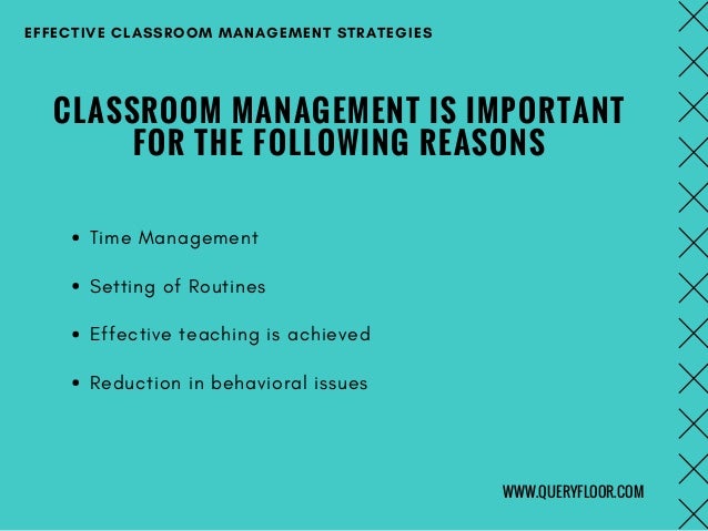 Effective classroom management strategies