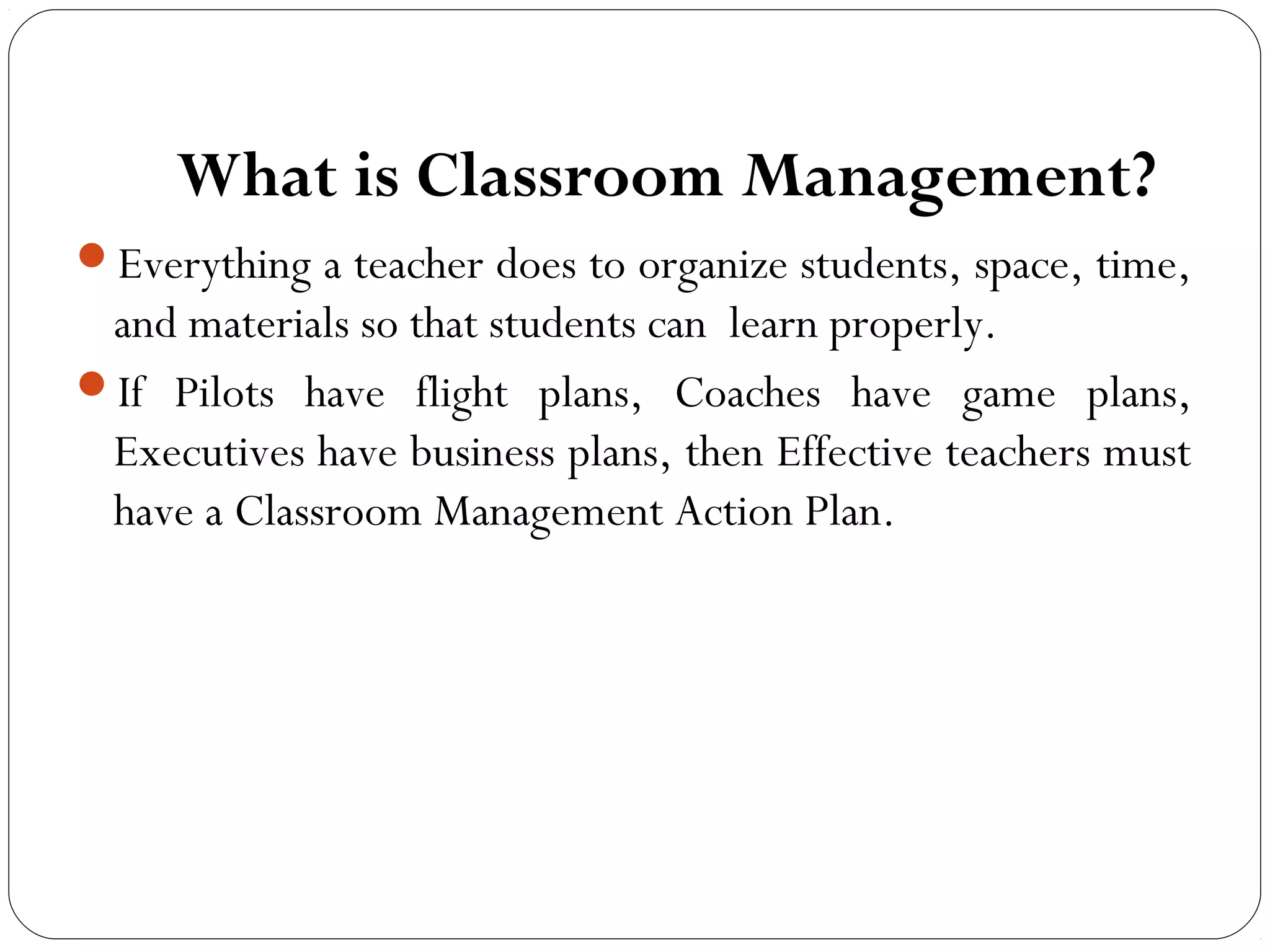 Effective Classroom Management Techniques | PPT