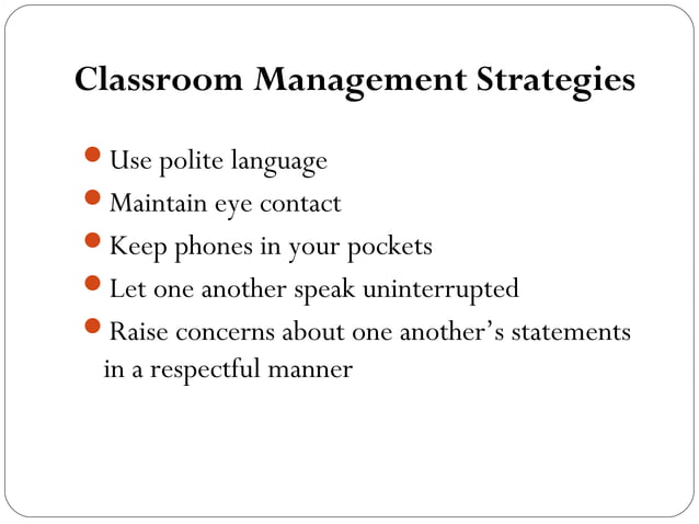 Effective Classroom Management Techniques | PPT