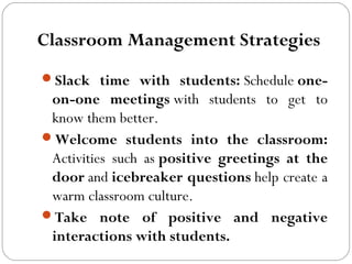 Effective Classroom Management Techniques | PPT