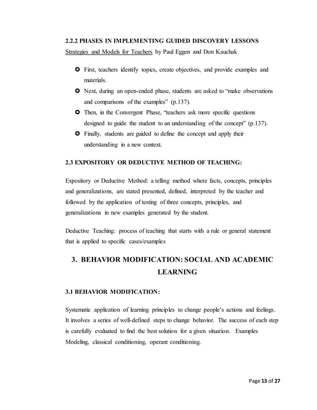 Effective classroom strategies | PDF