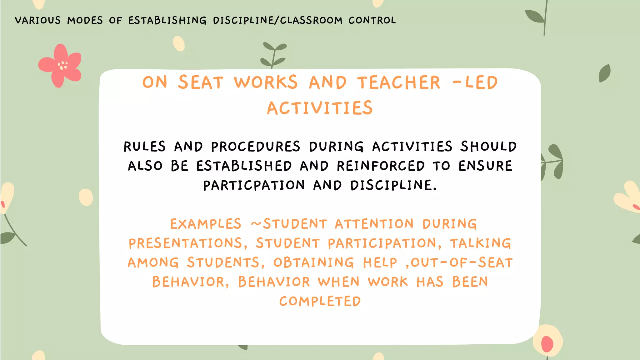 Effective Classroom Techniques | PDF