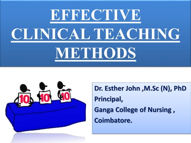 Effective clinical teaching methods - gihs | PPTX | Professional School ...