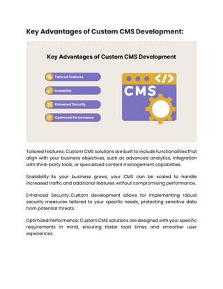 Effective CMS Solutions: How a Custom Development Company Can Help? | PDF