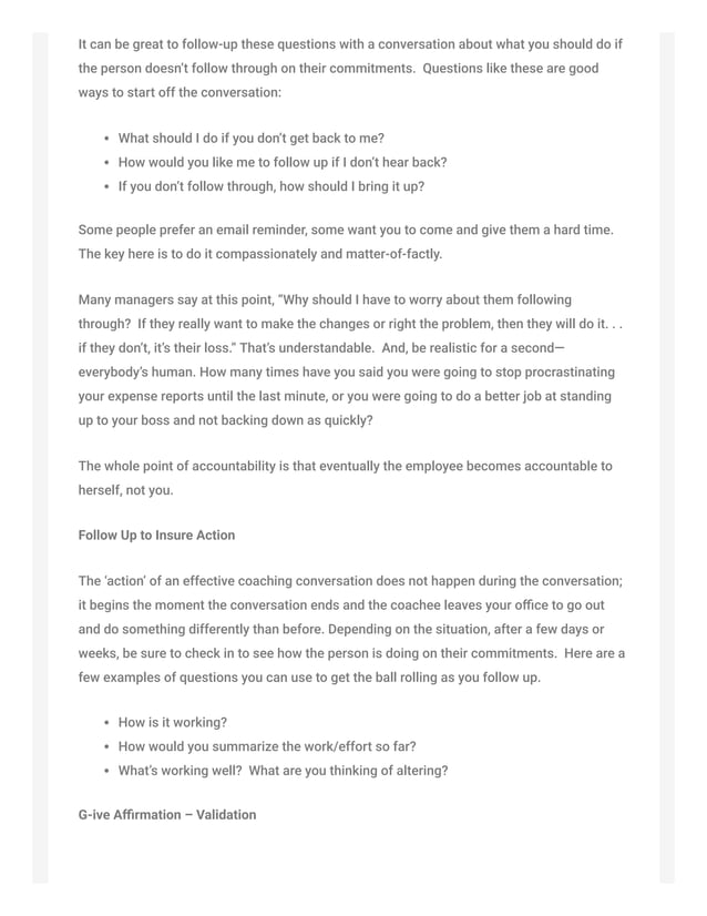 Effective Coaching Part 2: Moving Into Action | PDF