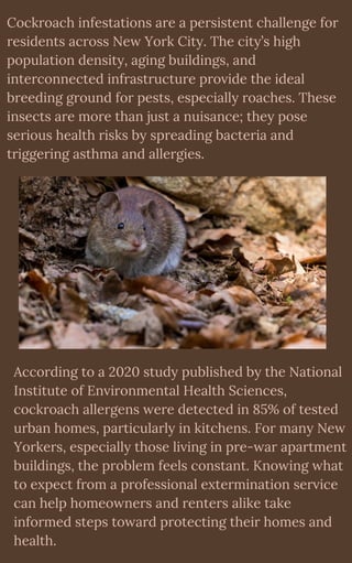 Effective Cockroach Control Treatment New York – VJ Pest Experts | PDF