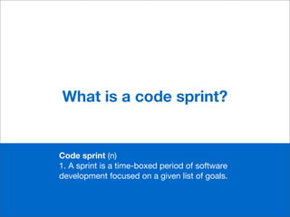 Effective Code Sprinting | PDF | Technology & Computing