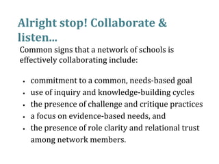 Effective collaboration workshop 1 by R Sweeney | PPT