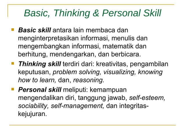 Interpersonal Skill sesi 5 | PPT