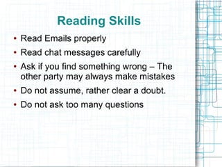 Effective communication | ODP