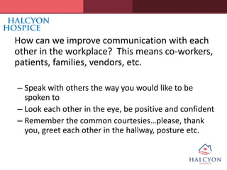 Effective Communication in Hospice | PPT