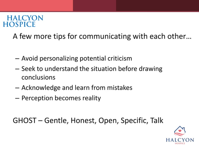 Effective Communication in Hospice | PPT