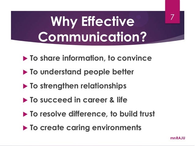 Effective Communication