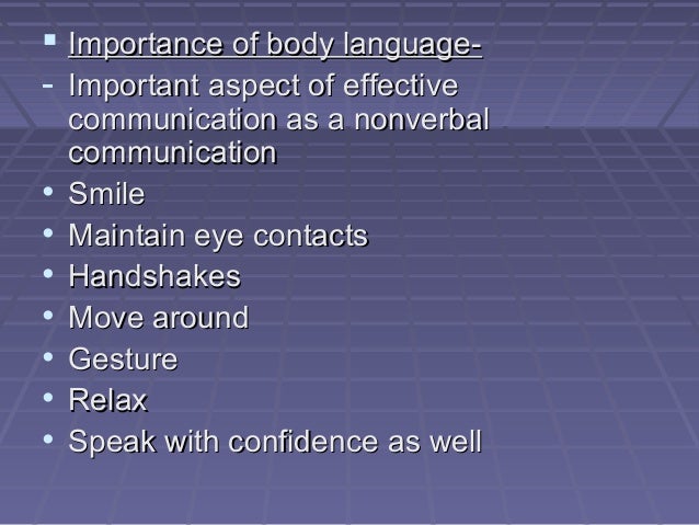 Effective communication