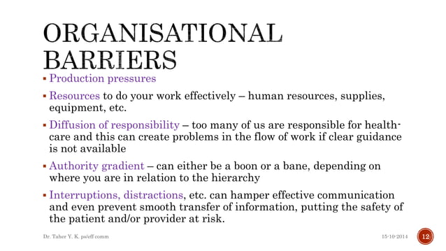 Effective communication in patient safety and healthcare | PPTX | First ...