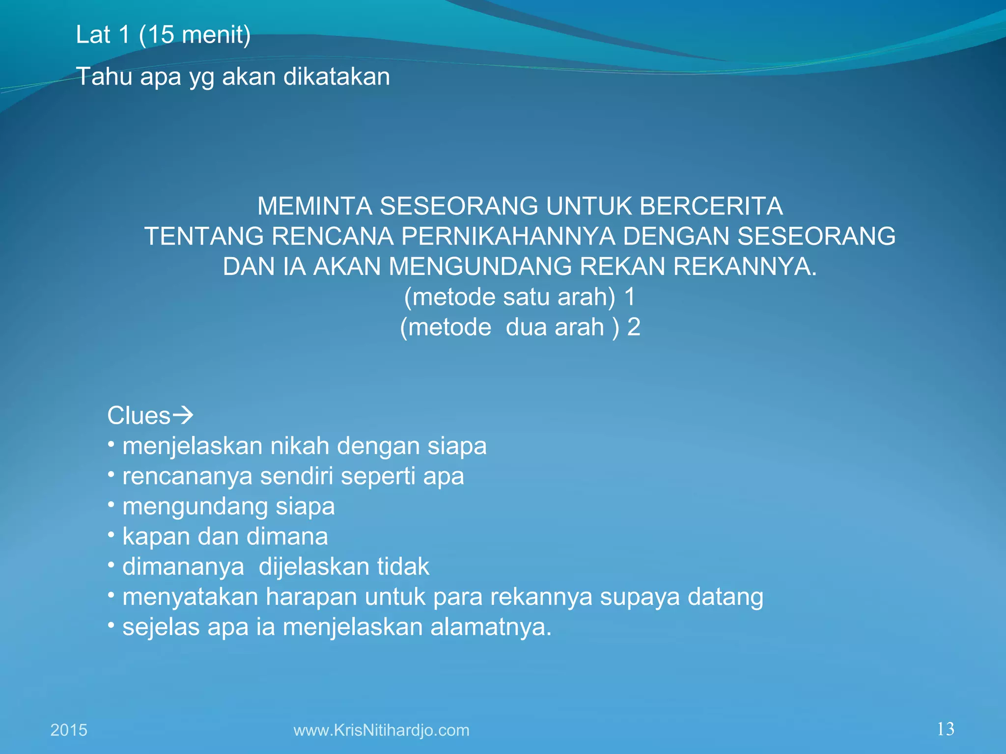Effective Communication (Indonesian Version) | PPT