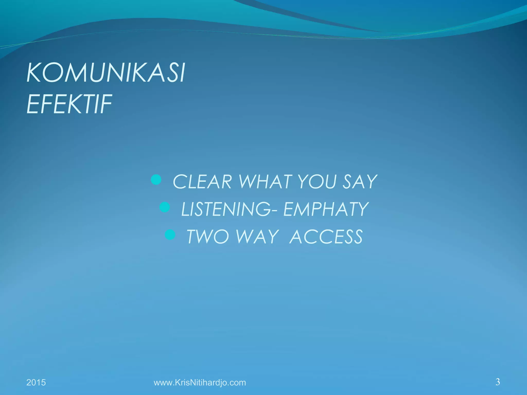 Effective Communication (Indonesian Version) | PPT