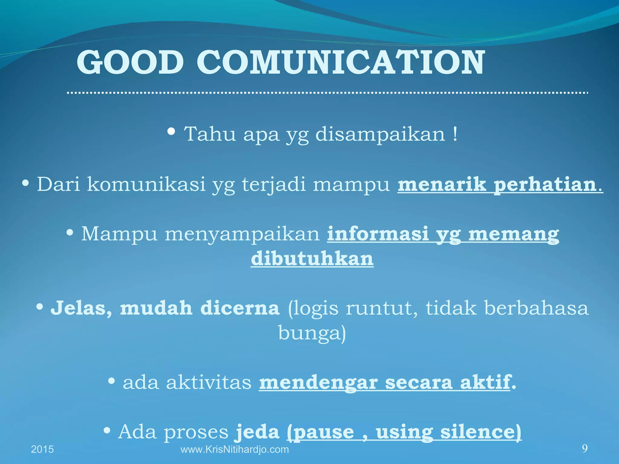 Effective Communication (Indonesian Version) | PPT