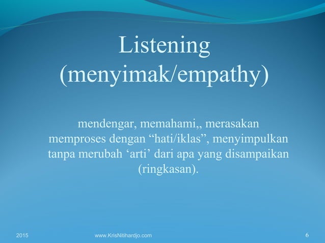 Effective Communication (Indonesian Version) | PPT