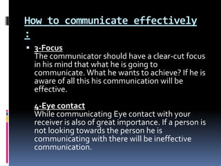 Effective communication by Arsalan | PPT