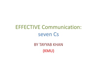 Effective communication | PPTX | Business | Business and Finance