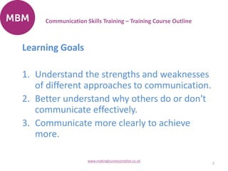 Communication Skills Training Course | PPTX