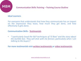 Communication Skills Training Course | PPTX
