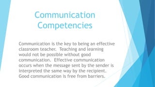 Communication Competencies | PPTX | Education