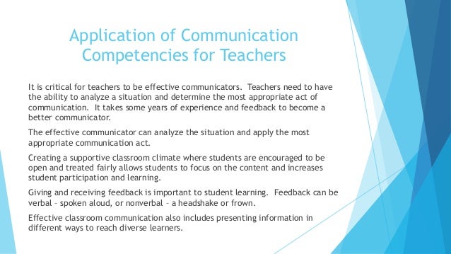 Communication Competencies