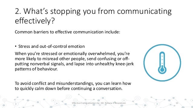 Effective communication