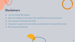 Effective Communication - DiSC Profile | PPTX