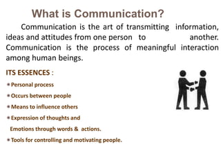 Introduction and Overview of Effective Communication | PPTX
