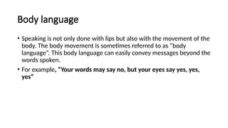 Effective communication, verbal communication and nonverbal ...
