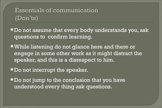 Effective communication skills hr | PPT