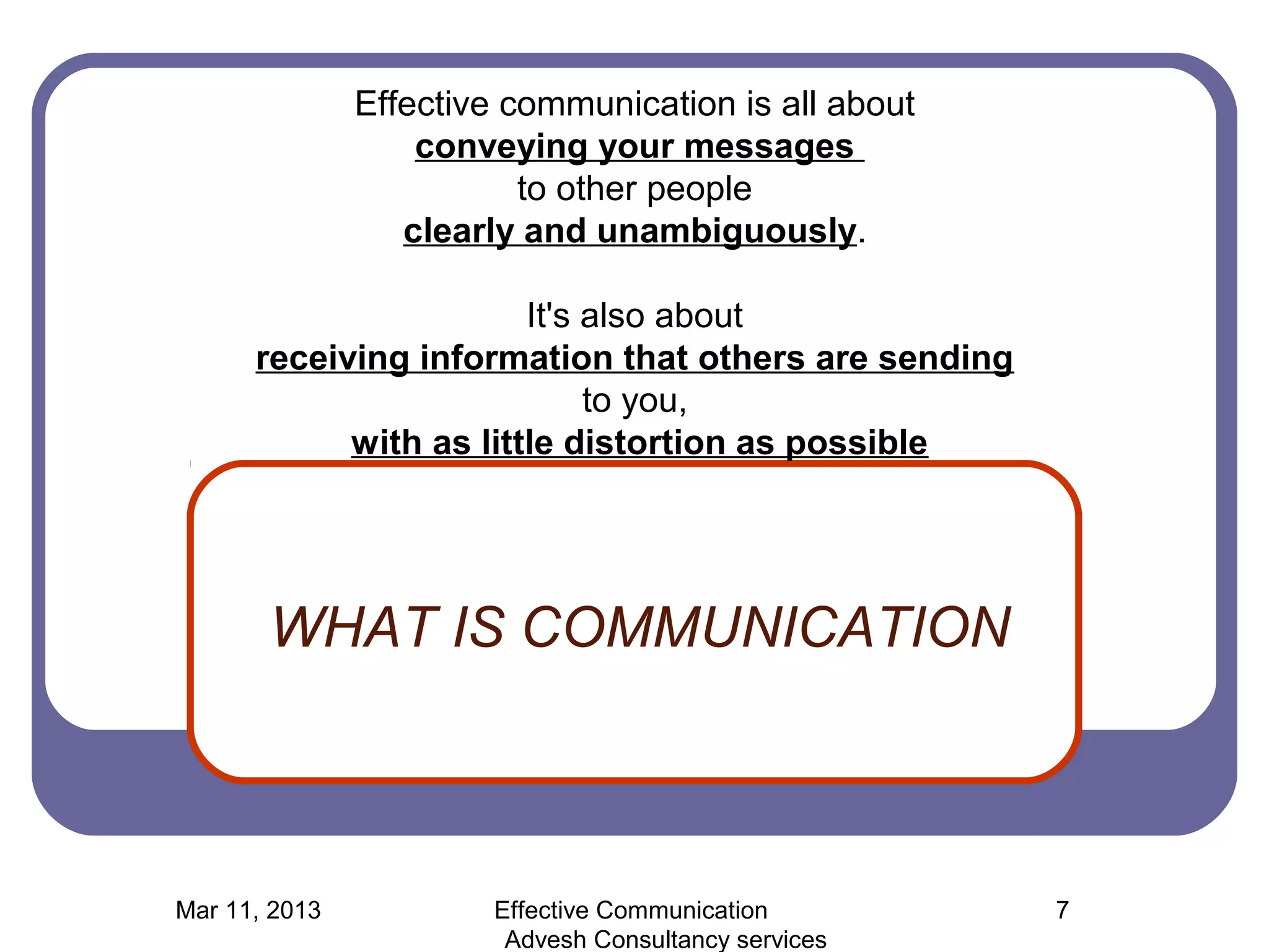 Effective communication -Training Module | PPT