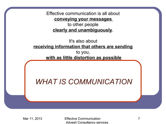 Effective communication -Training Module | PPT