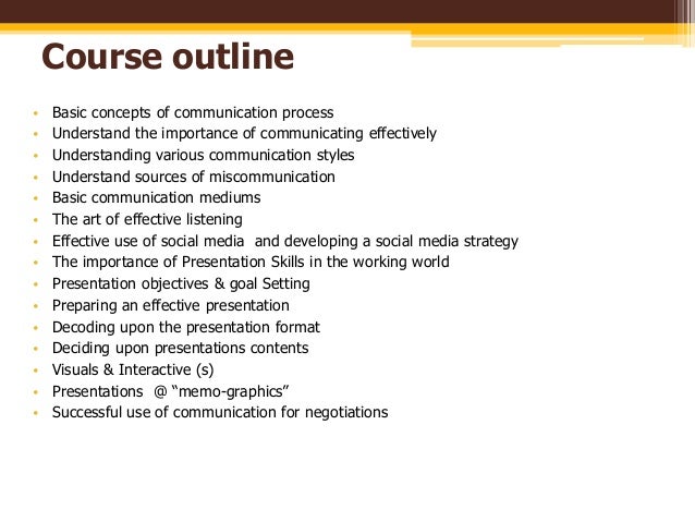 Effective Communication And Presentation Skills 1 Effective Communication And Presentation Skills 1