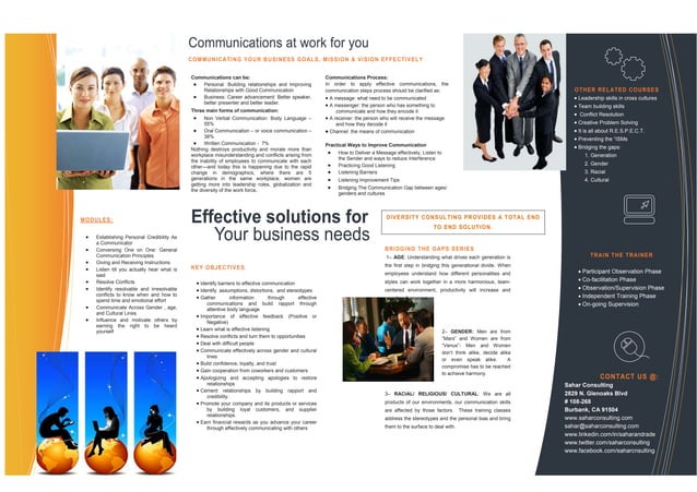 Effective communication course brochure | PDF | Business | Business and ...