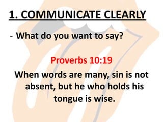 Effective Communication In a Great Christian Family | PPTX