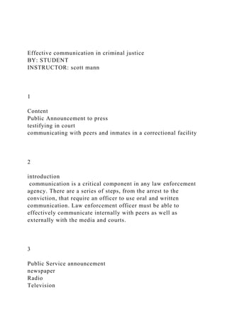 Effective communication in criminal justice BY STUDENTINSTR.docx